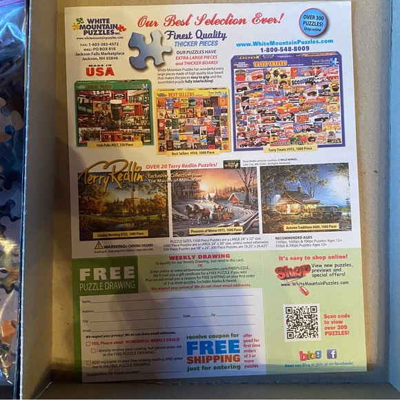 White Mountain Puzzles | Games | White Mountain Puzzles Terry Redlin ...